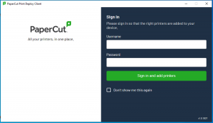 Set up the Print Deploy Client – MHU ITS Department